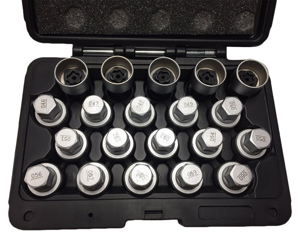 BMW Wheel Lock Screw Socket Set (20 Pieces) – German Specialty Tools