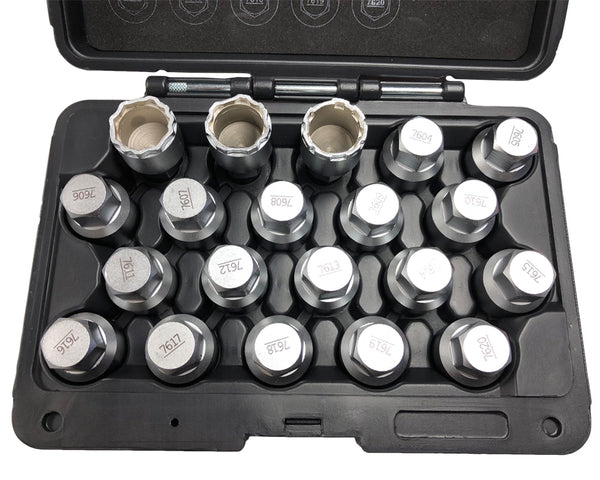 Volvo Wheel Lock Screw Socket Kit (20 PCS) – German Specialty Tools
